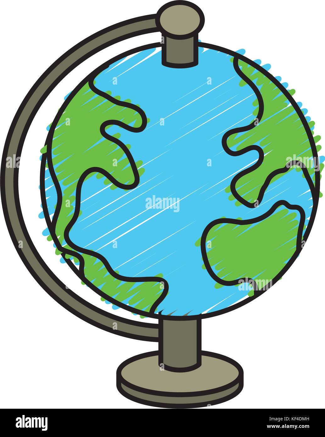 earth planet map desk object Stock Vector Image & Art - Alamy