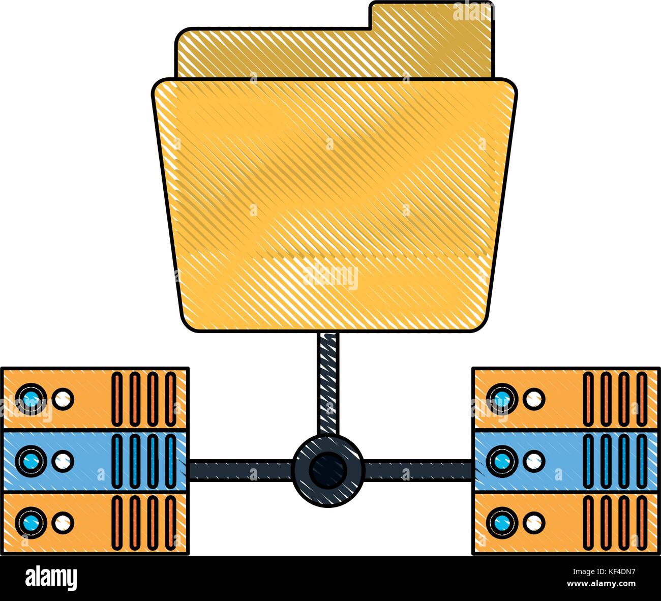 file folder linked icon image Stock Vector Image & Art - Alamy