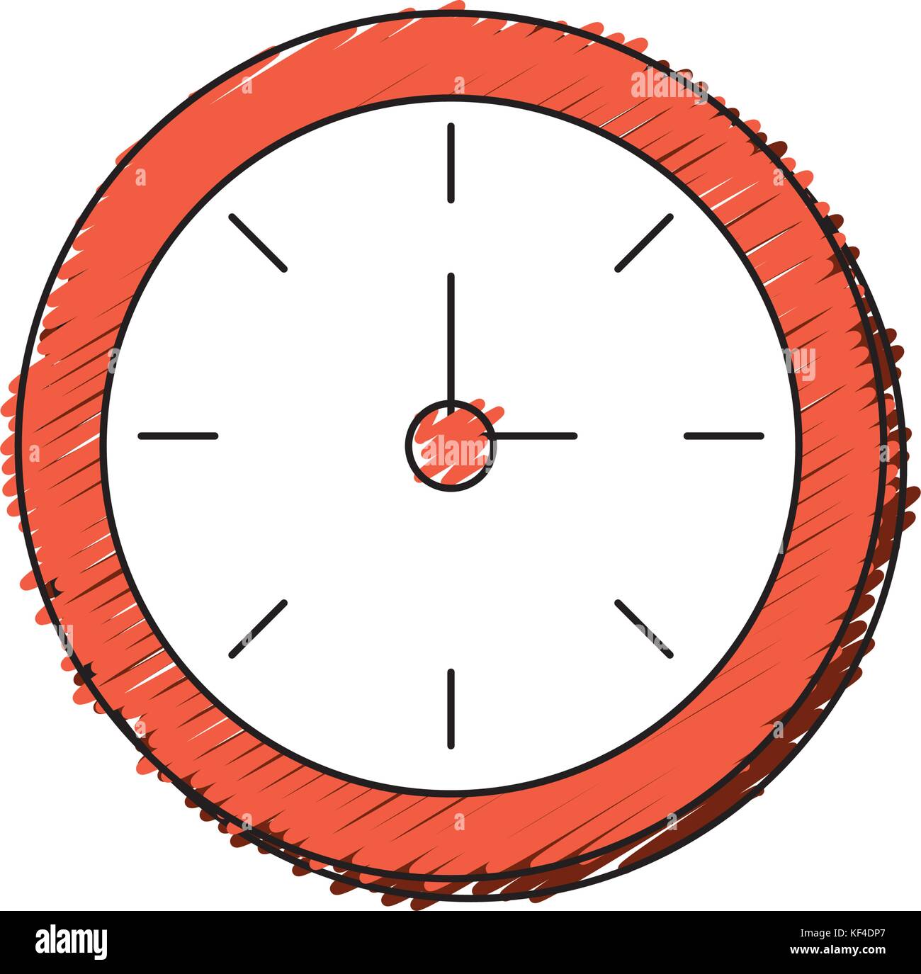 round wall clock object to know the time Stock Vector Image & Art - Alamy