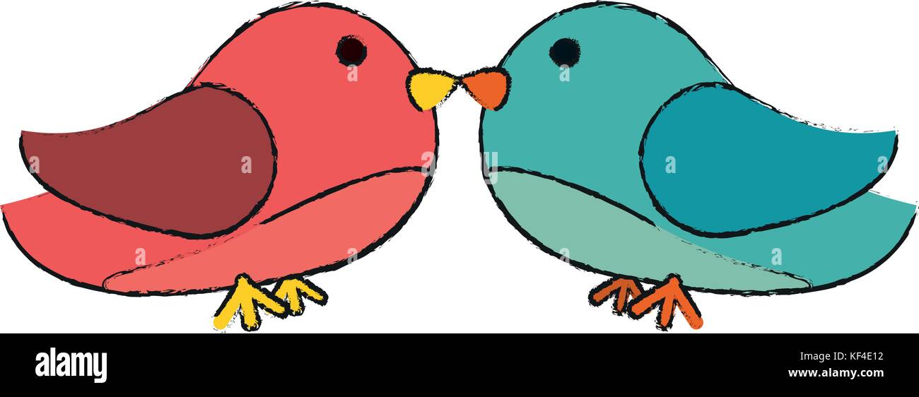 lovebirds heart icon image Stock Vector Image & Art - Alamy