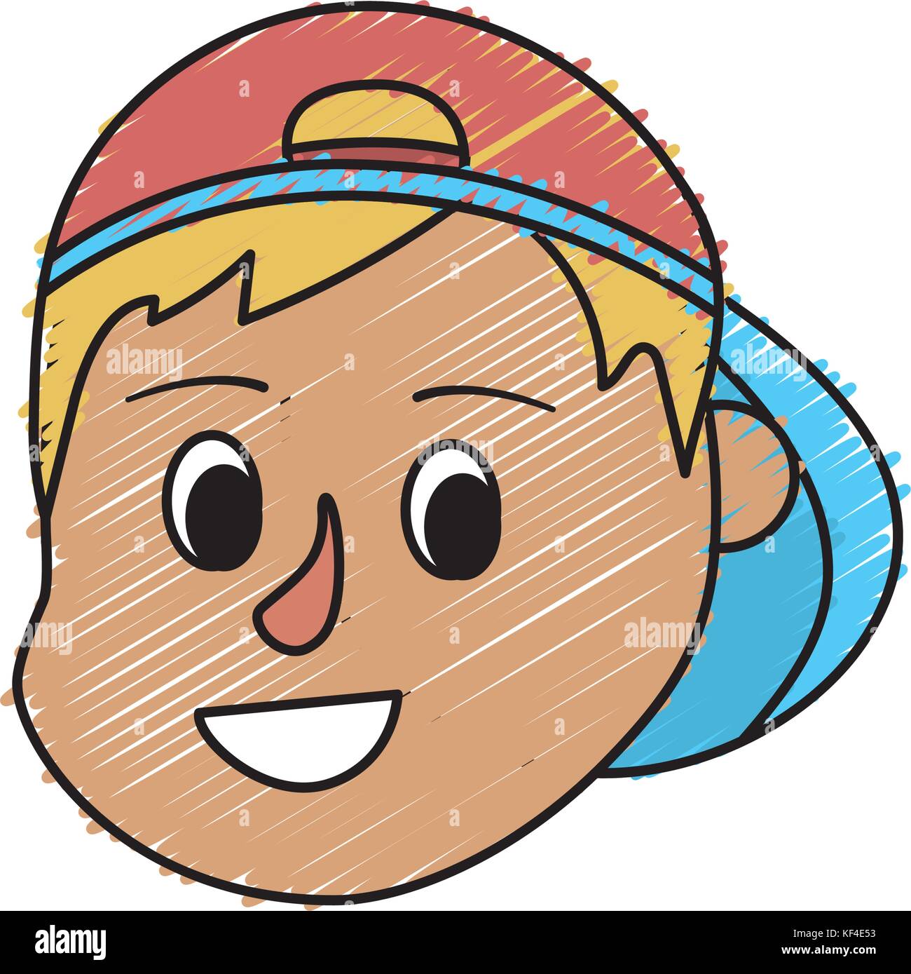 avatar boy head with hairstyle design Stock Vector Image & Art - Alamy