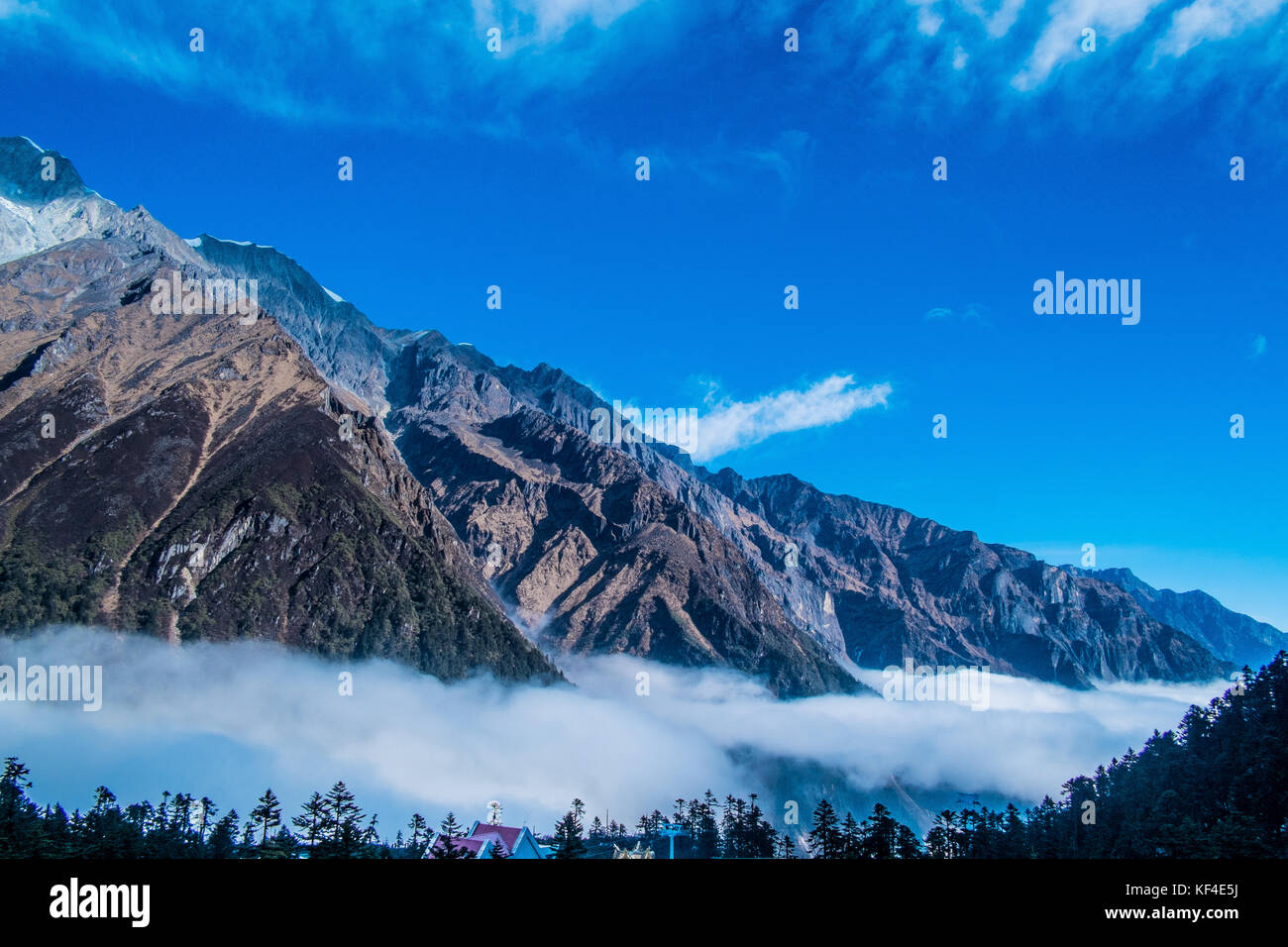 The Gongga snow mountain of Luding County,Sichuan Province,China Stock ...