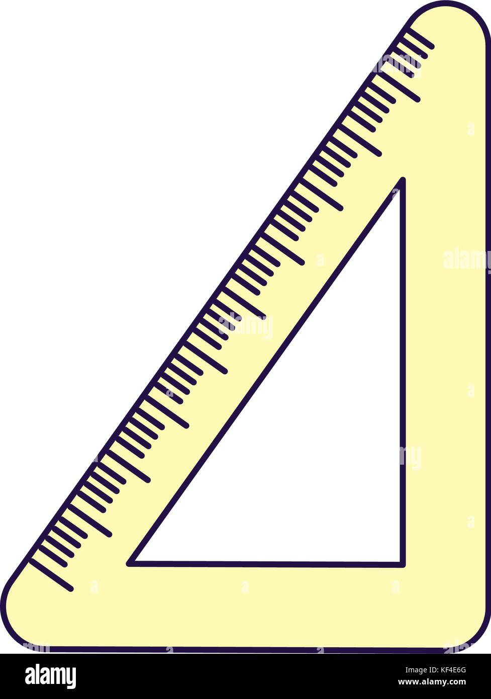 school triangle ruler object design Stock Vector Image & Art - Alamy