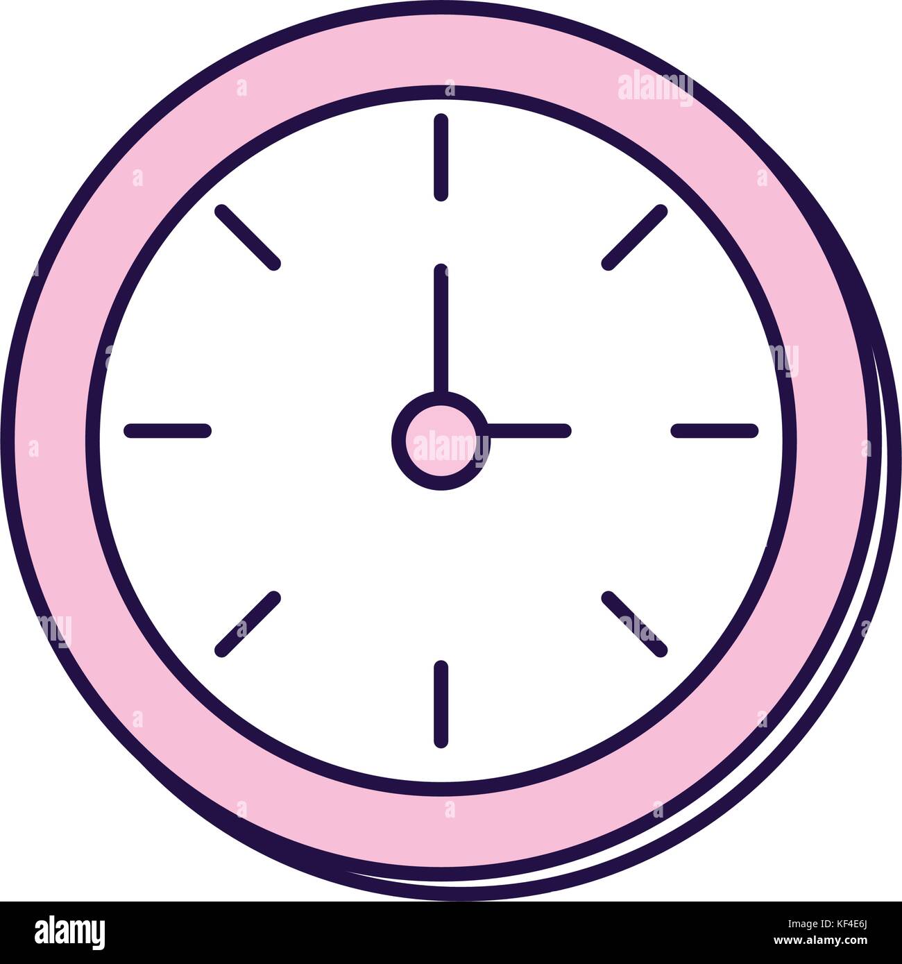 round wall clock object to know the time Stock Vector Image & Art - Alamy