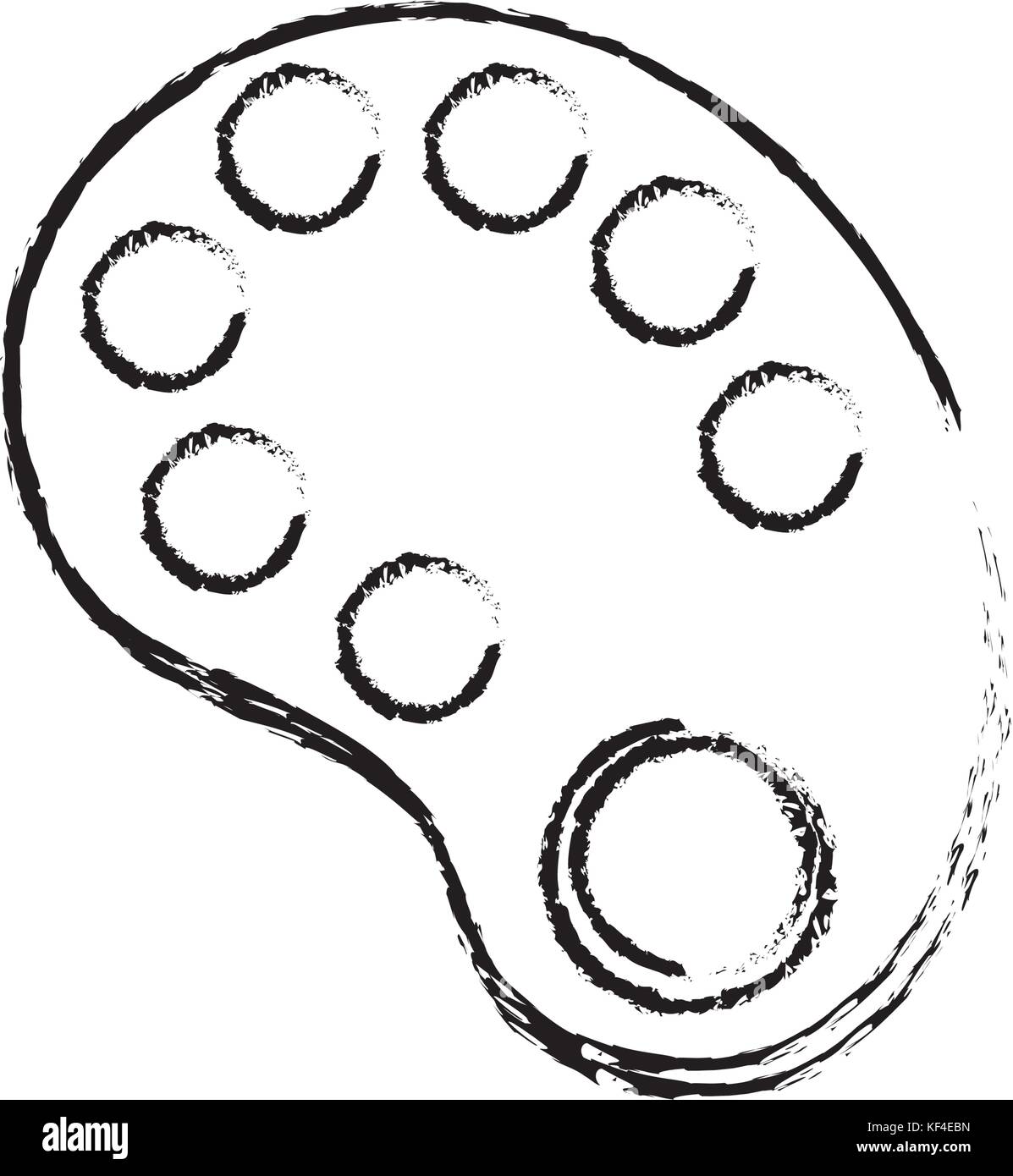 figure art palette object creative design Stock Vector Image & Art - Alamy