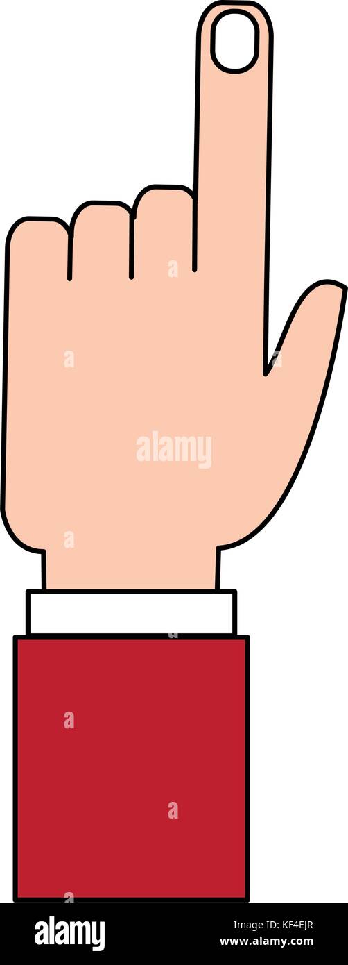 hand with index finger up icon image Stock Vector Image & Art - Alamy