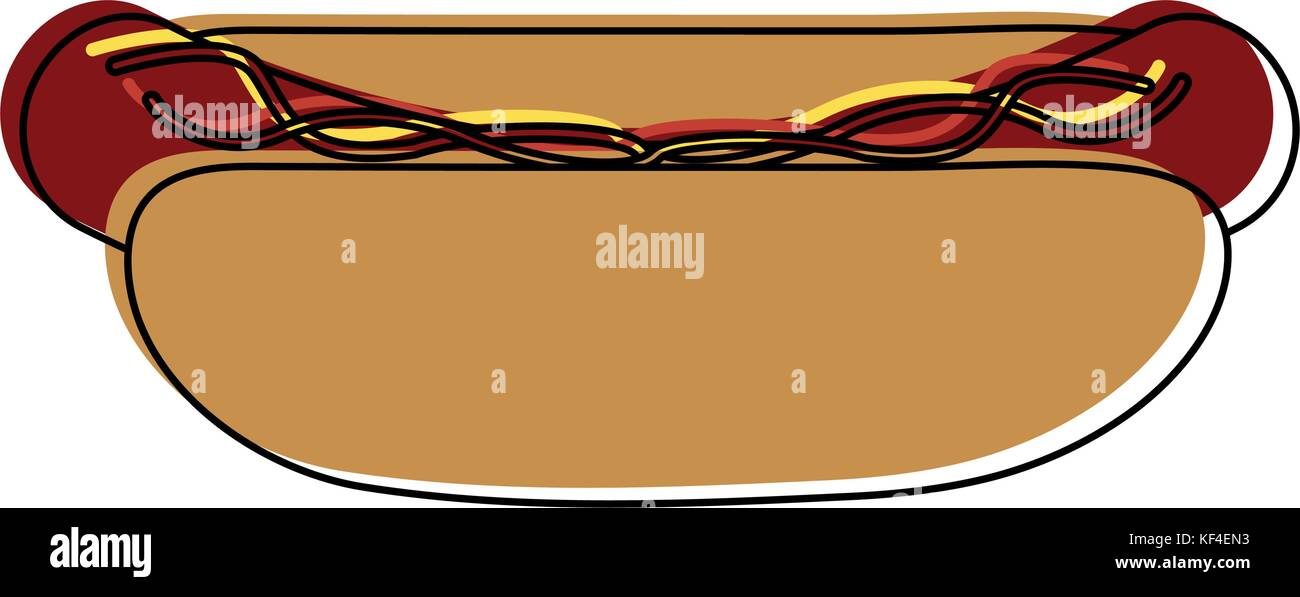 hot dog fast food icon image Stock Vector Image & Art - Alamy