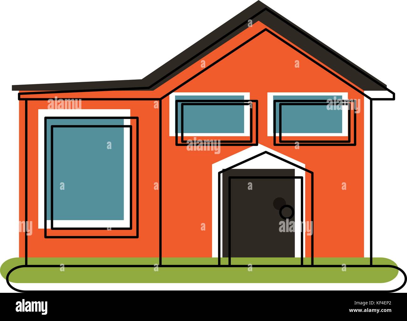 family home or one story house icon image Stock Vector Image & Art - Alamy