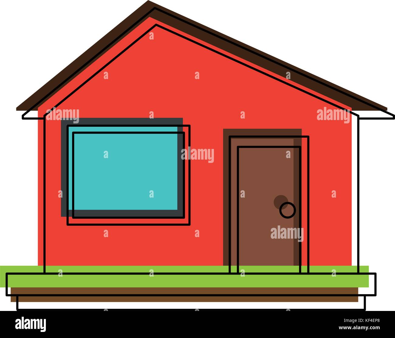 family home or one story house icon image Stock Vector Image & Art - Alamy