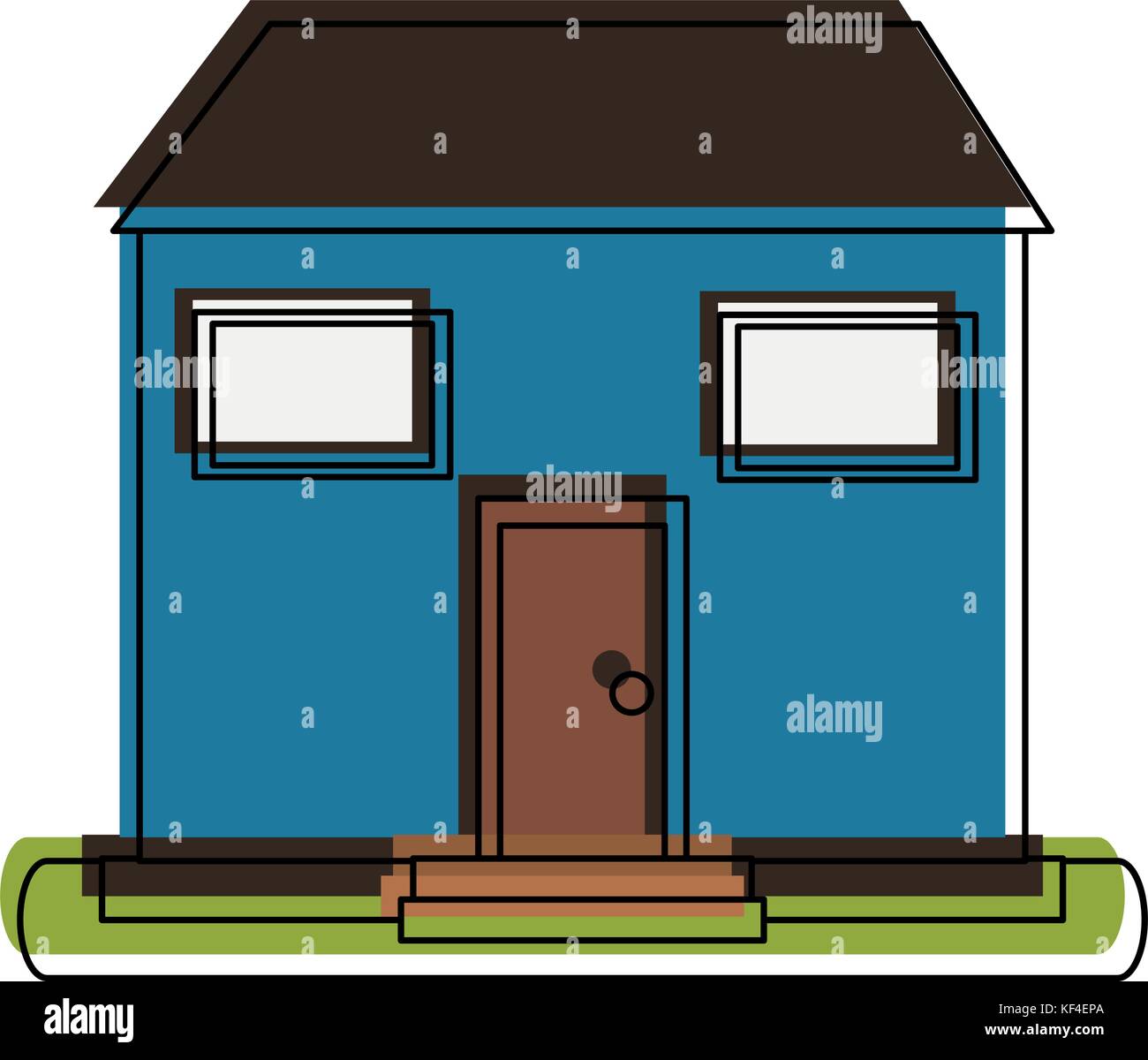 family home or one story house icon image Stock Vector Image & Art - Alamy