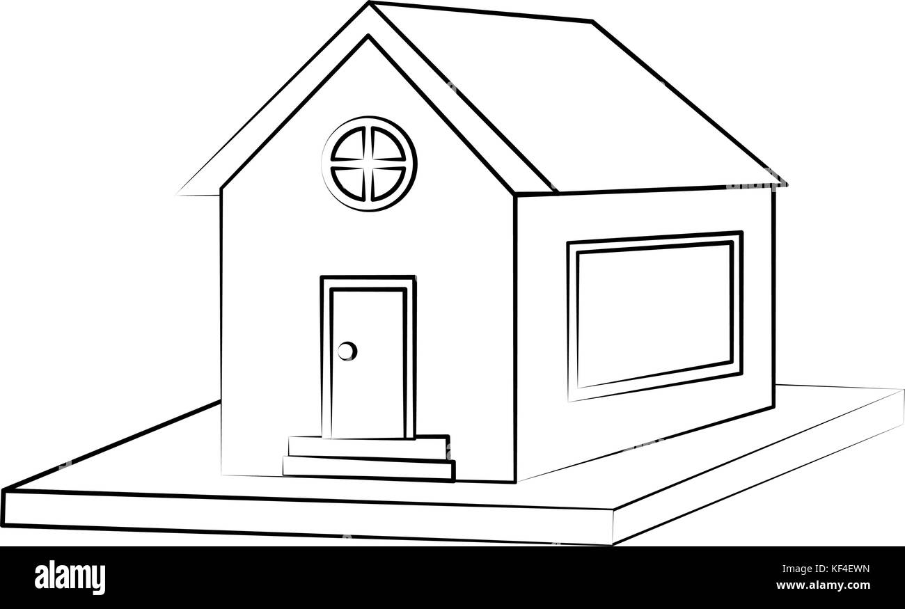 family home or one story house icon image Stock Vector Image & Art - Alamy