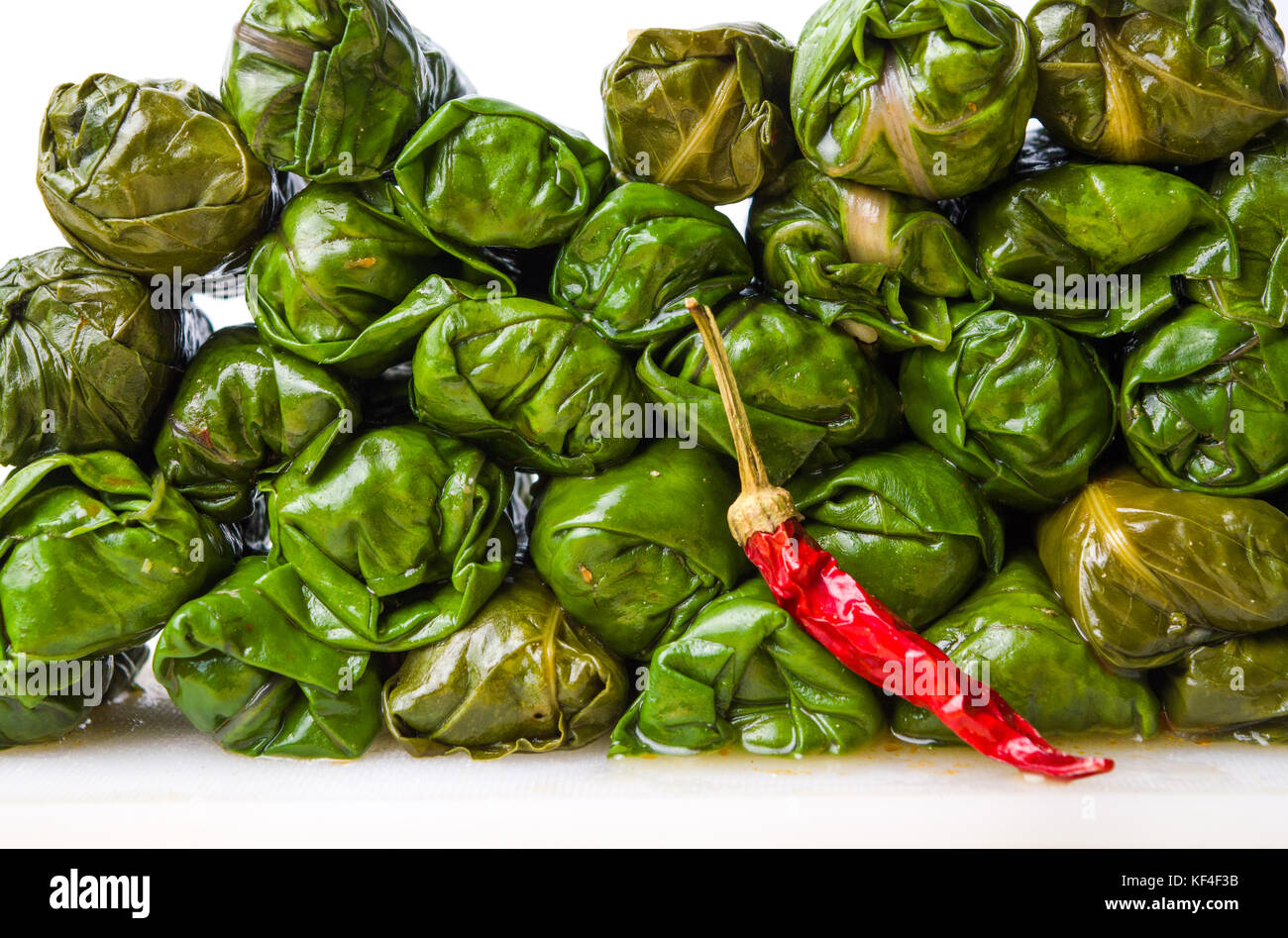 Bunch of fresh sarma rolls on a pile Stock Photo - Alamy