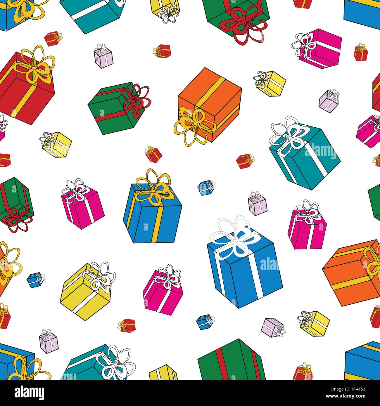 Color gift boxes christmas seamless Stock Vector Image & Art - Alamy