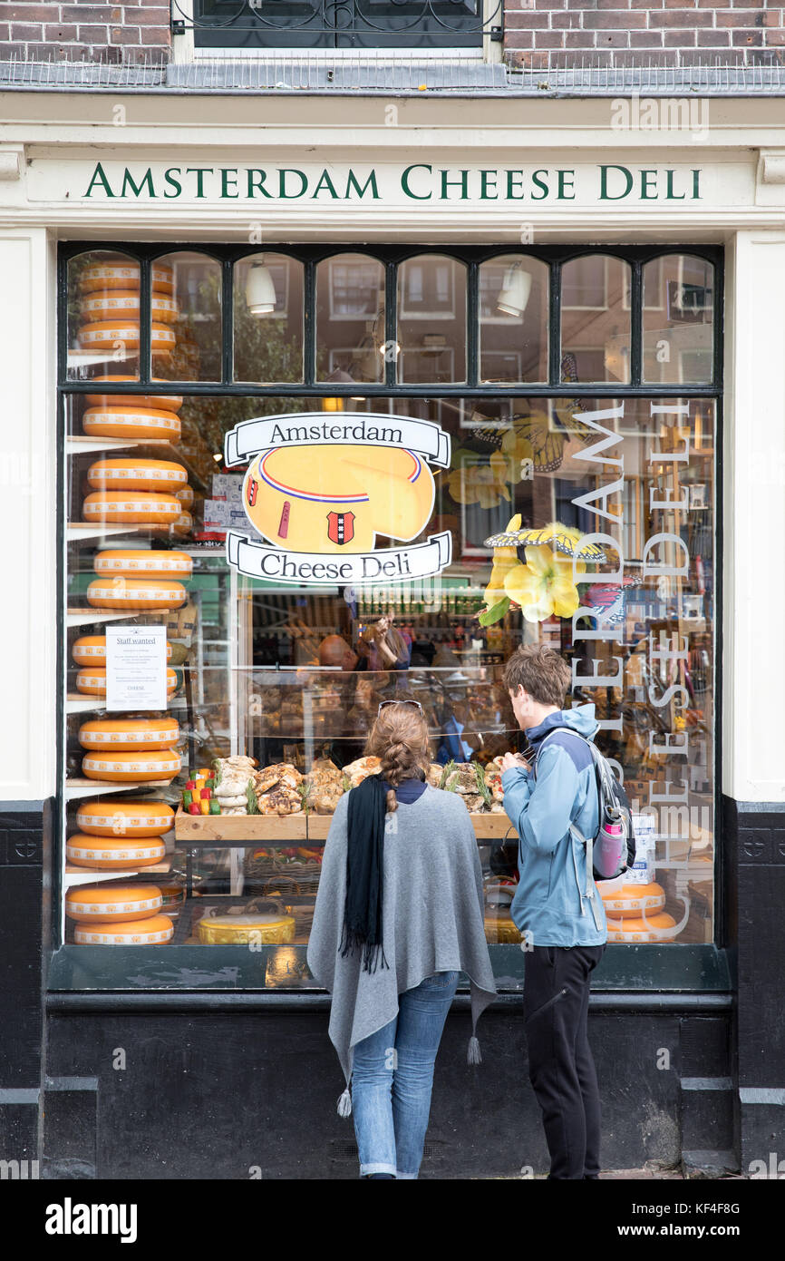 Amsterdam cheese deli, Netherlands Stock Photo - Alamy