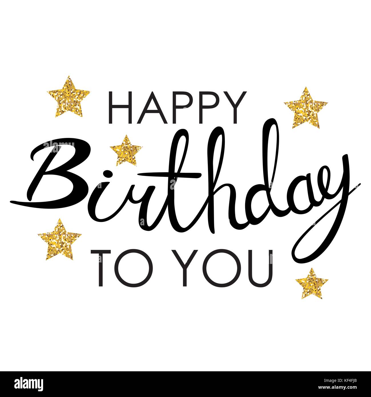 Abstract Happy Birthday Background Card Template Vector Illustration ...