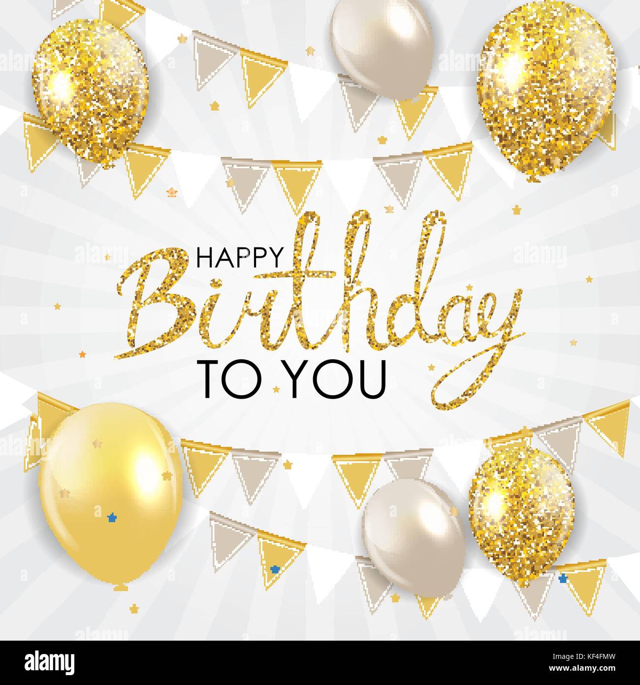 Abstract Happy Birthday Background Card Template Vector Illustration ...