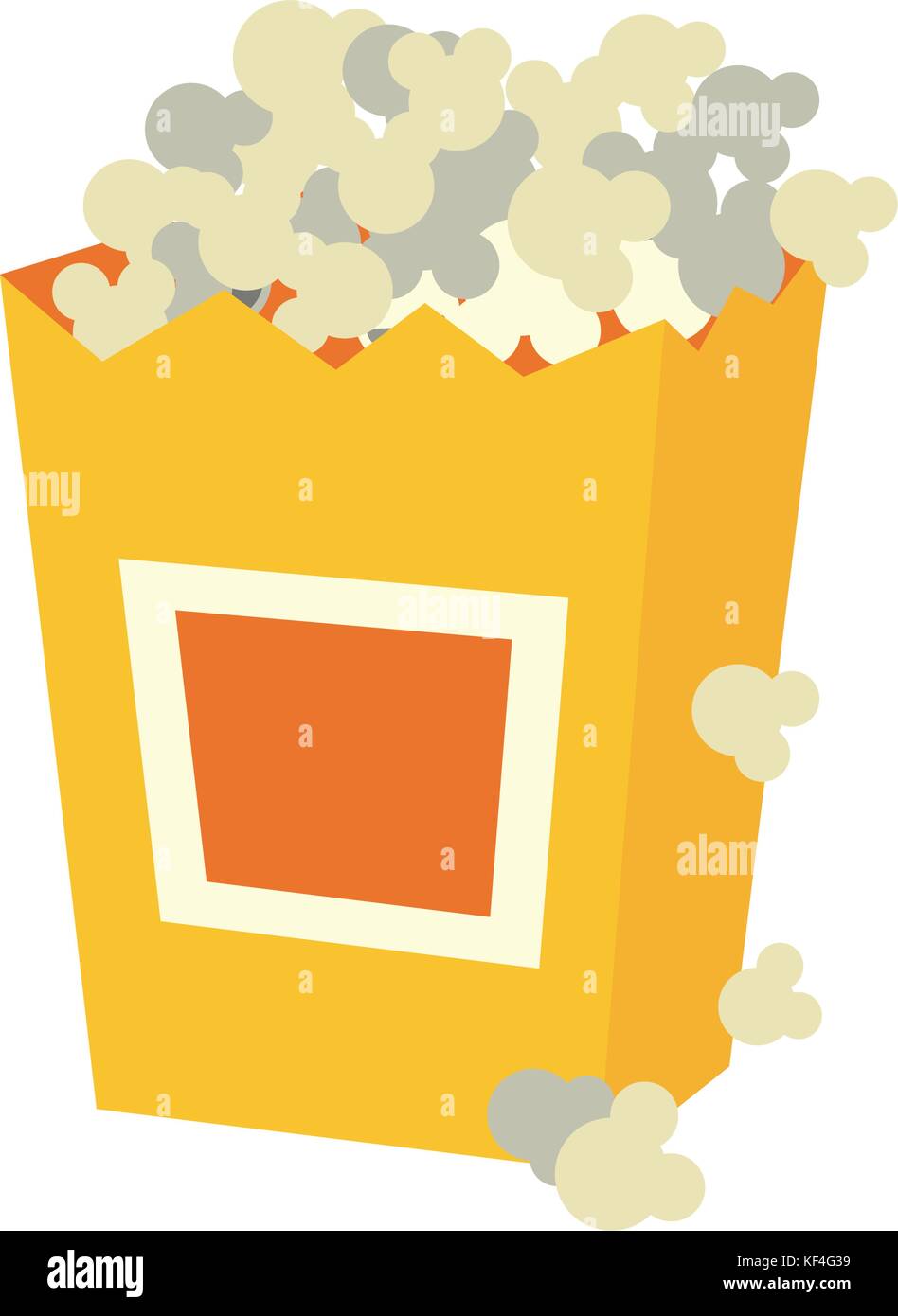 Popcorn in package snack Stock Vector Images - Alamy