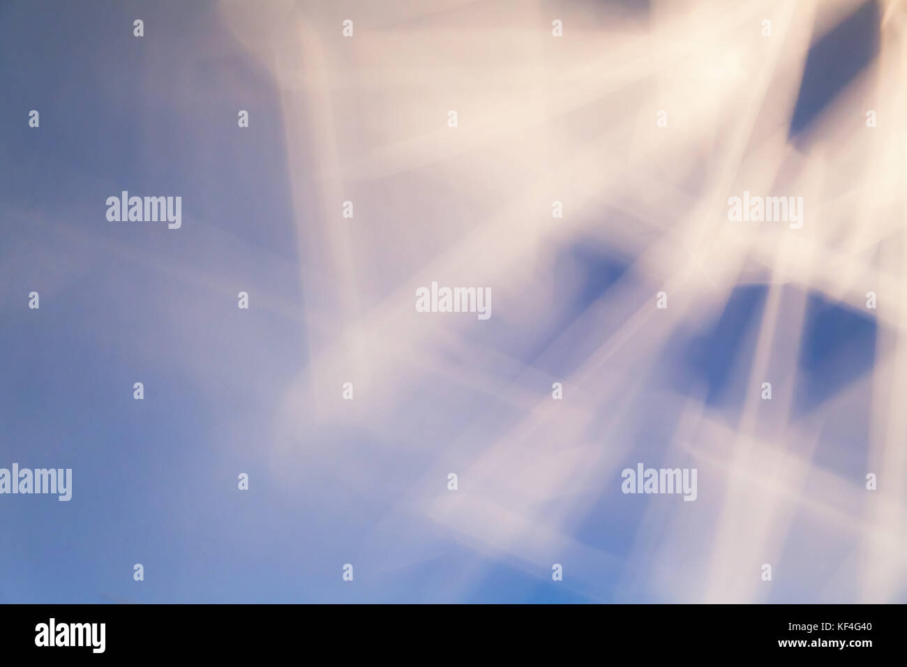 Light beams and shadows pattern over white ceiling. Abstract background ...