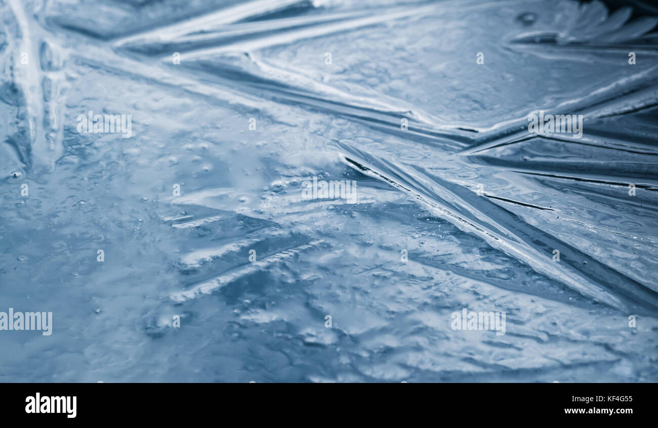 Blue ice texture, close up background photo Stock Photo - Alamy