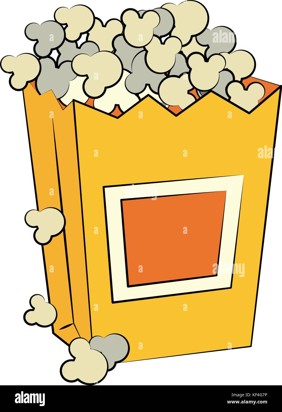 popcorn in bag icon image Stock Vector Image & Art - Alamy