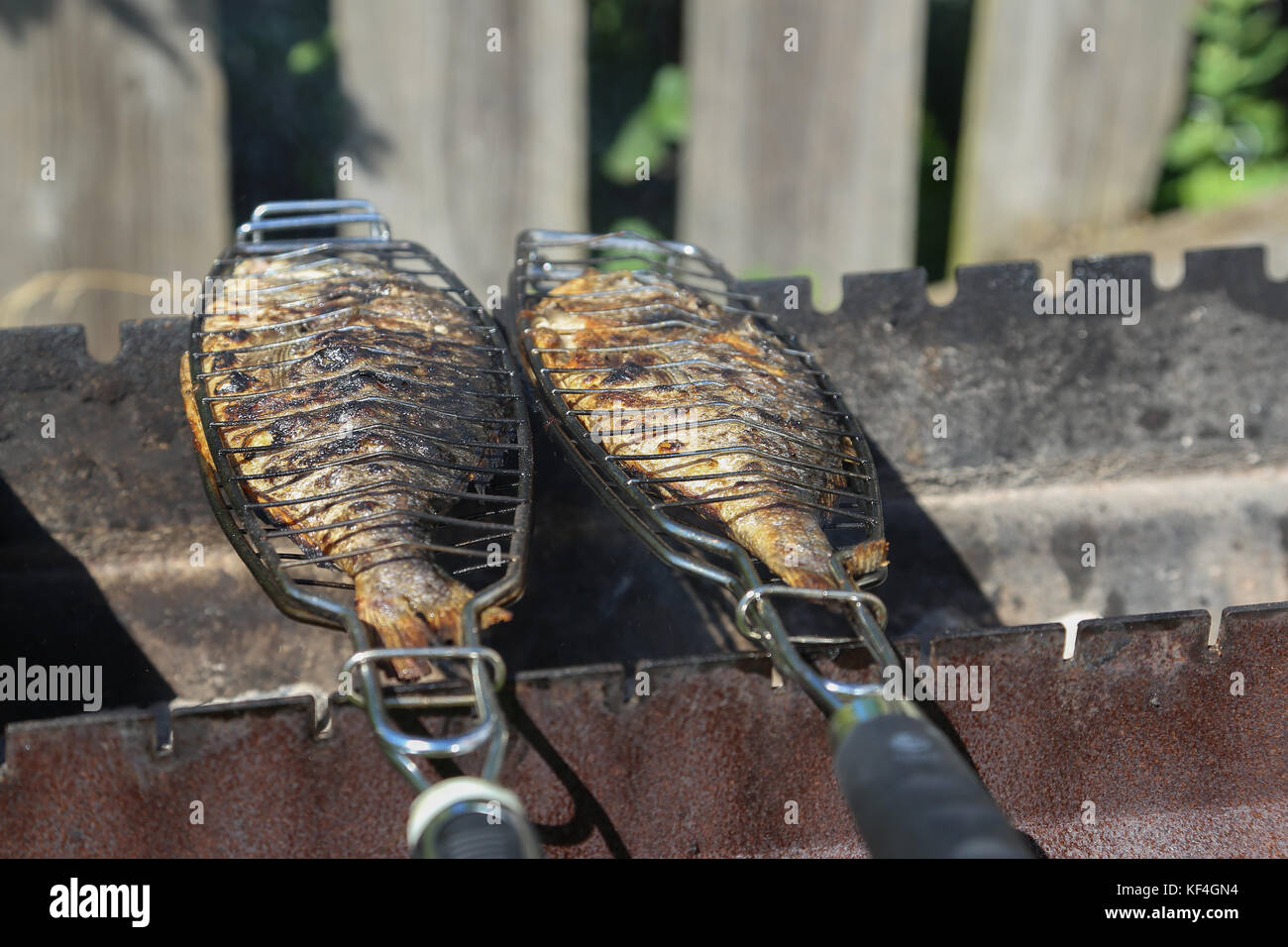 Fish grill / Toasted fish / Fried fish Stock Photo - Alamy