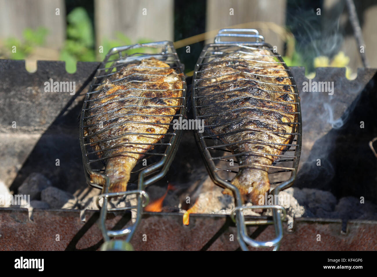 Fish grill / Toasted fish / Fried fish Stock Photo - Alamy