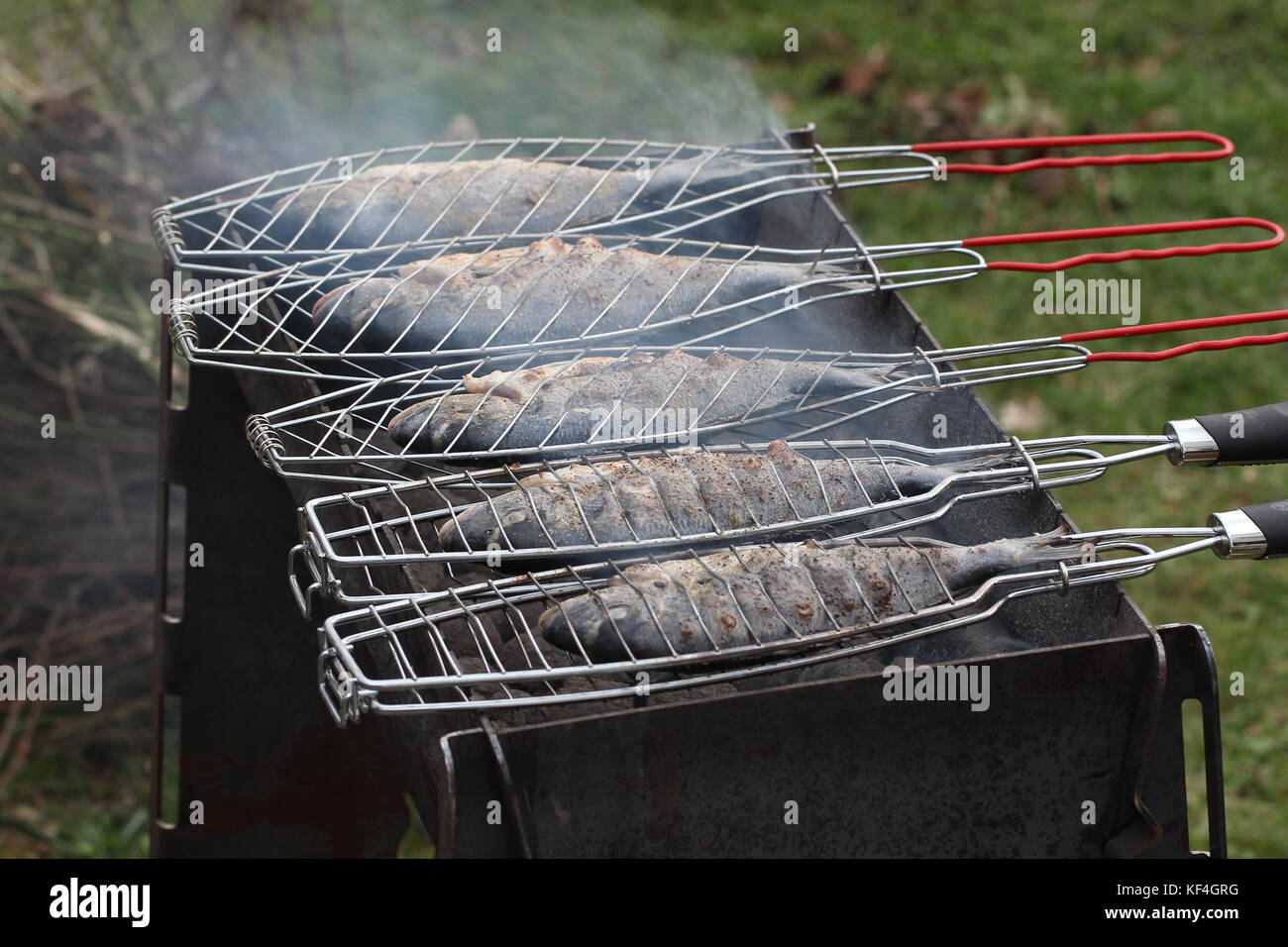 Fish grill / Toasted fish / Fried fish Stock Photo - Alamy
