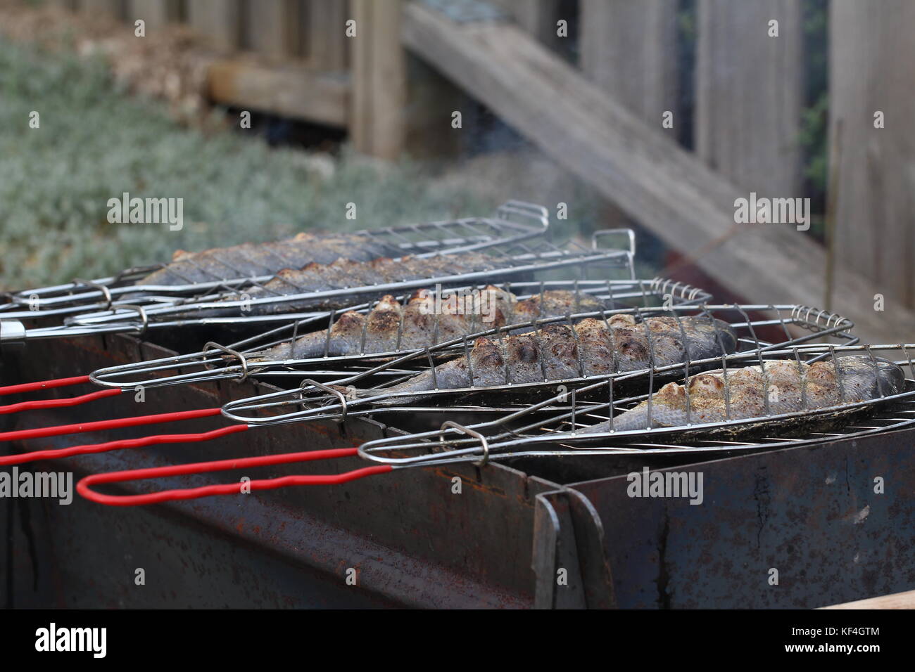 Fish grill / Toasted fish / Fried fish Stock Photo - Alamy
