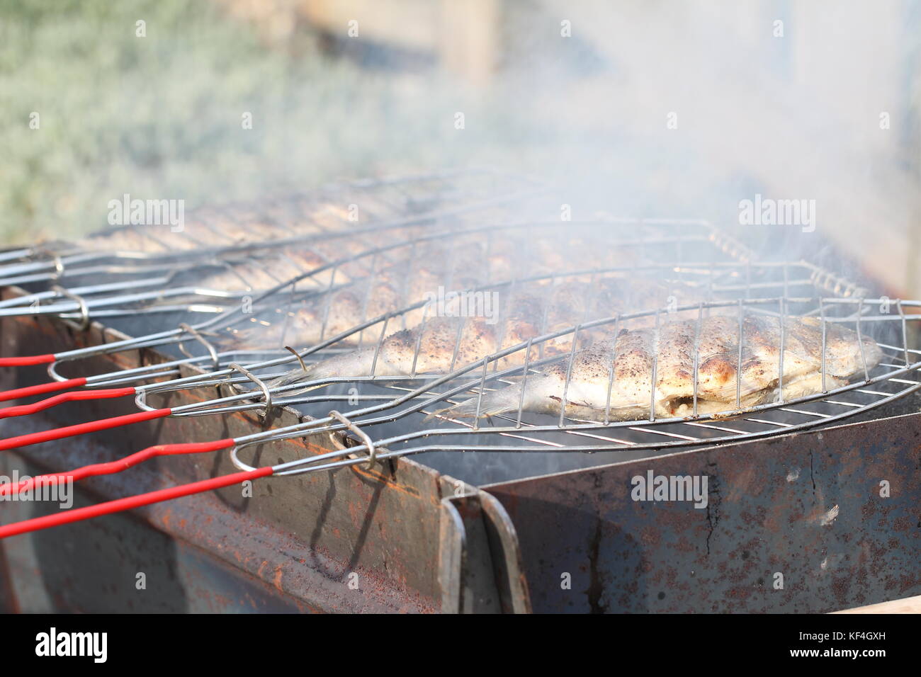 Fish grill / Toasted fish / Fried fish Stock Photo - Alamy