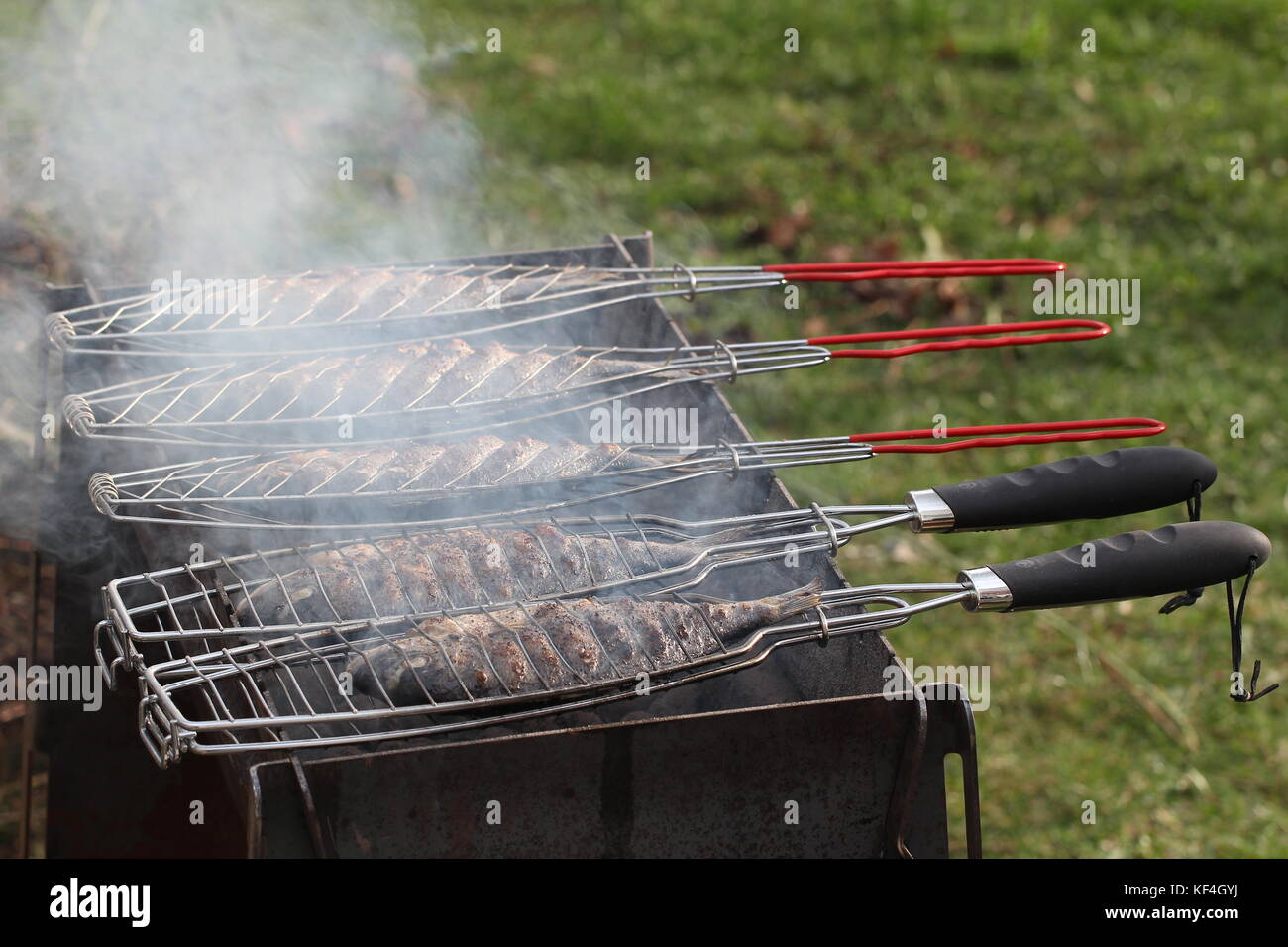 Fish grill / Toasted fish / Fried fish Stock Photo - Alamy
