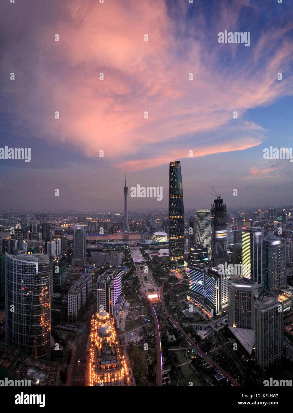 The building of Guangzhou city in Guangdong province,China Stock Photo ...