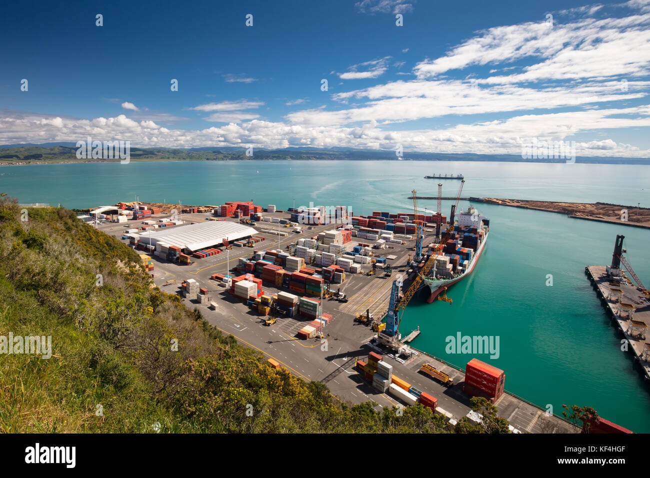 Port of Napier Stock Photo - Alamy