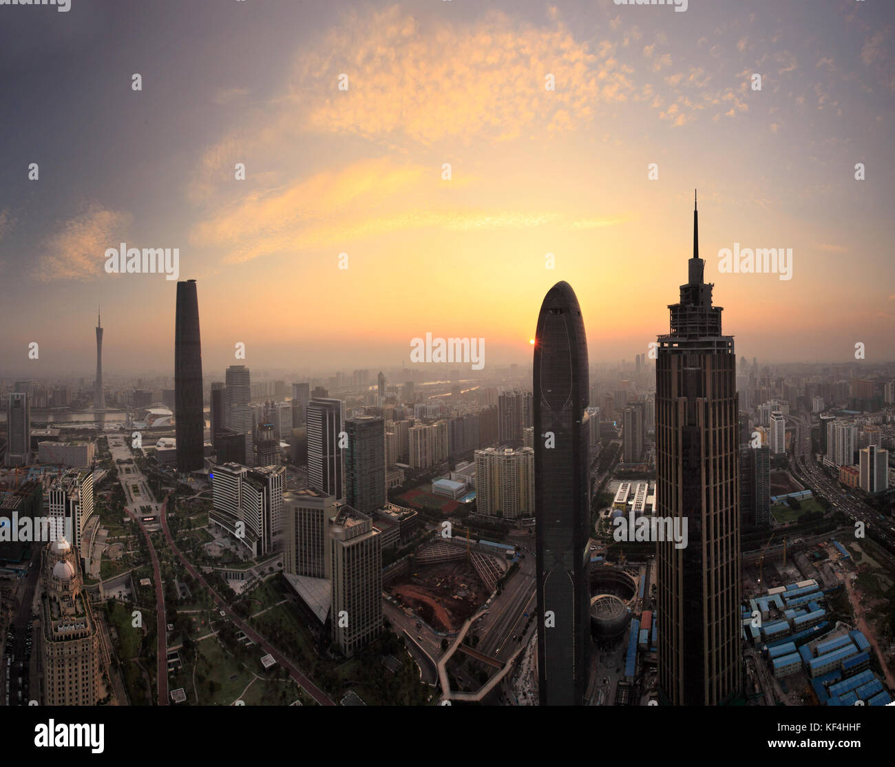The building of Guangzhou city in Guangdong province,China Stock Photo ...