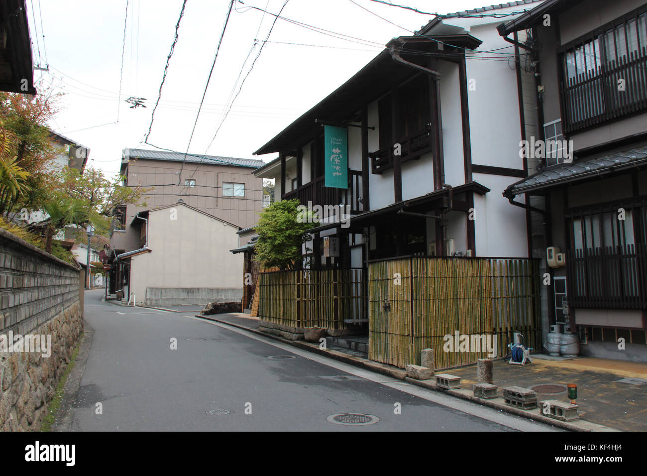 street and houses in Miyajima (Japan Stock Photo - Alamy