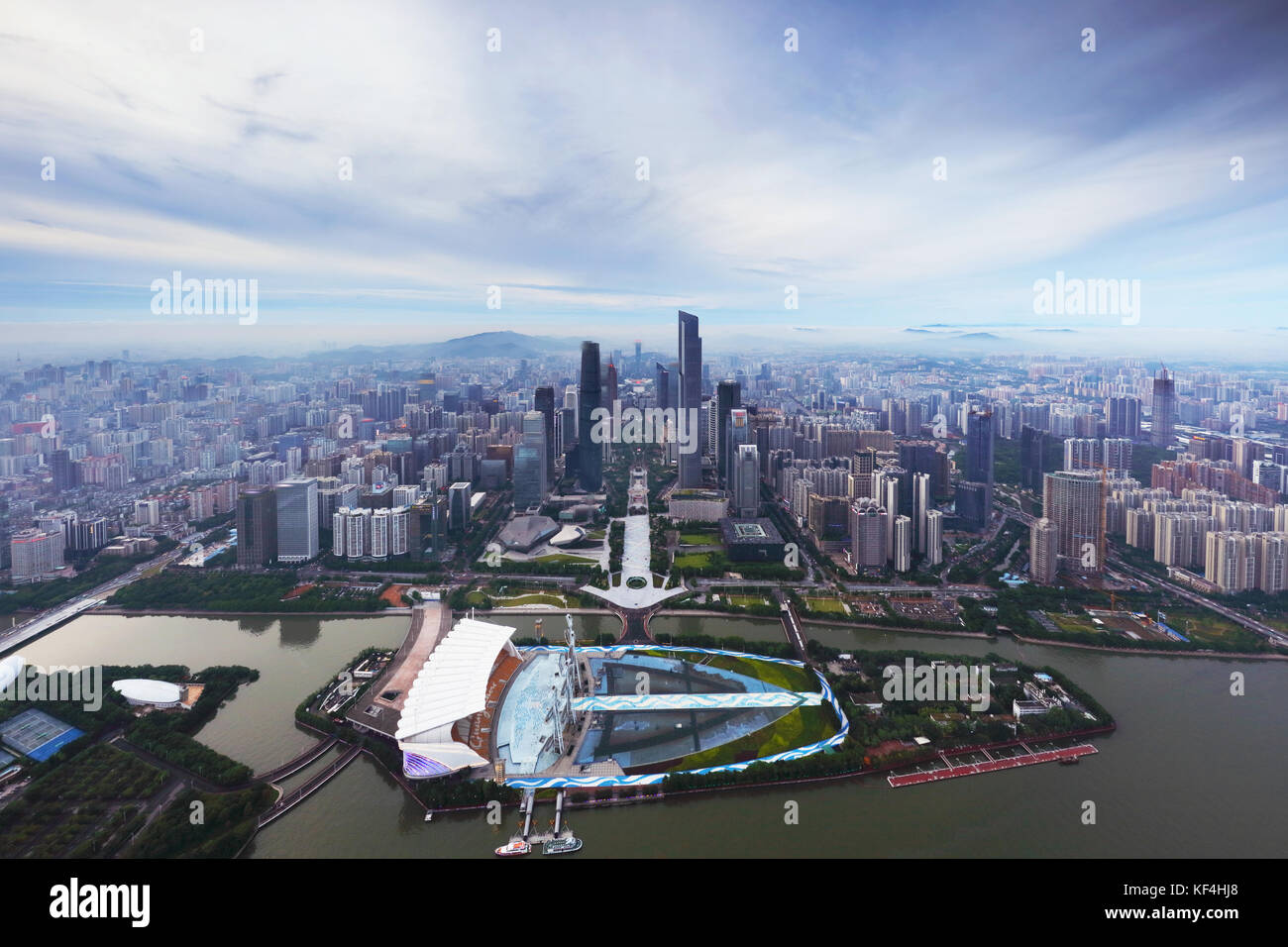 The building of Guangzhou city in Guangdong province,China Stock Photo ...