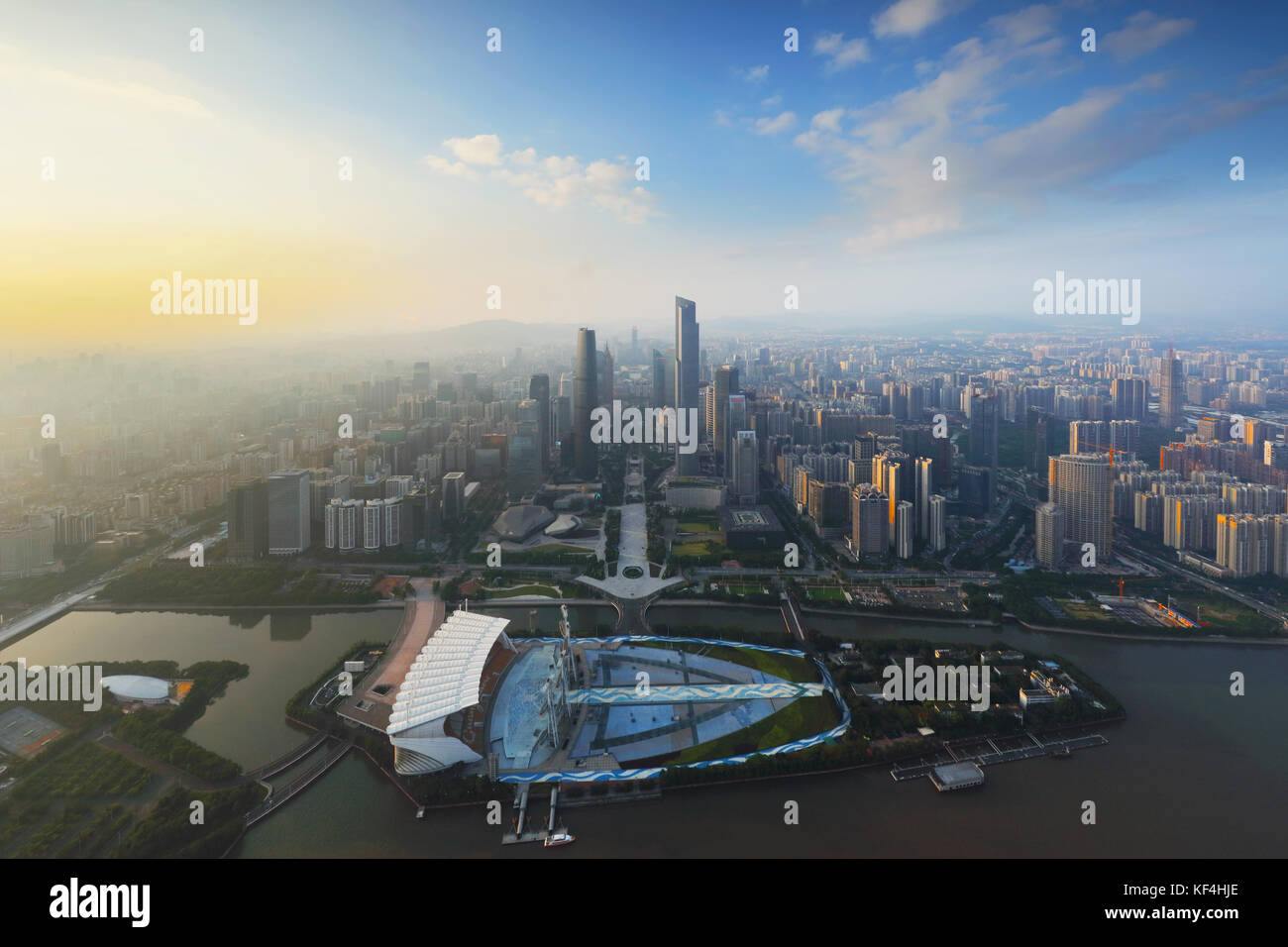 The building of Guangzhou city in Guangdong province,China Stock Photo ...