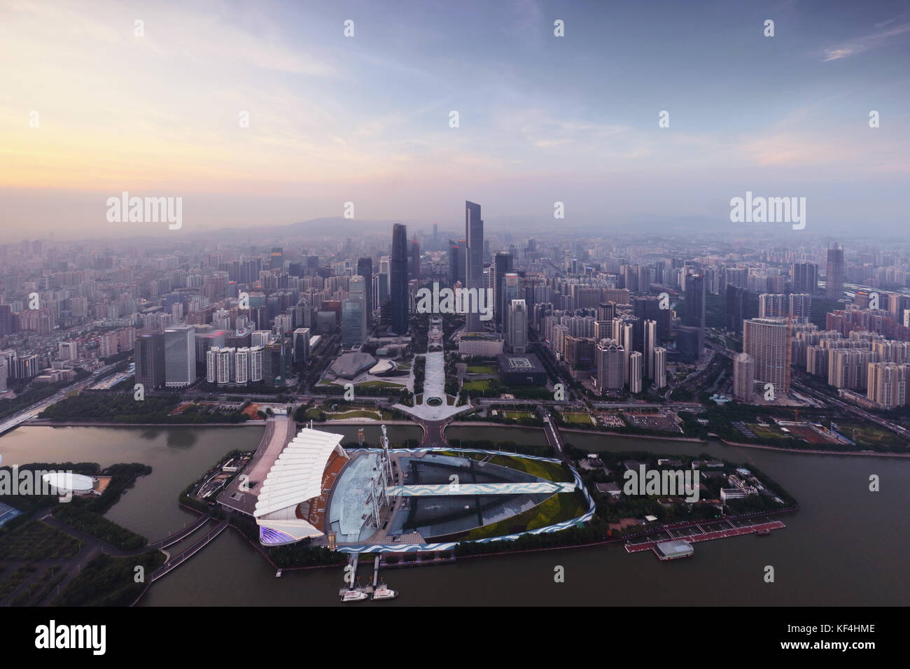 The building of Guangzhou city in Guangdong province,China Stock Photo ...