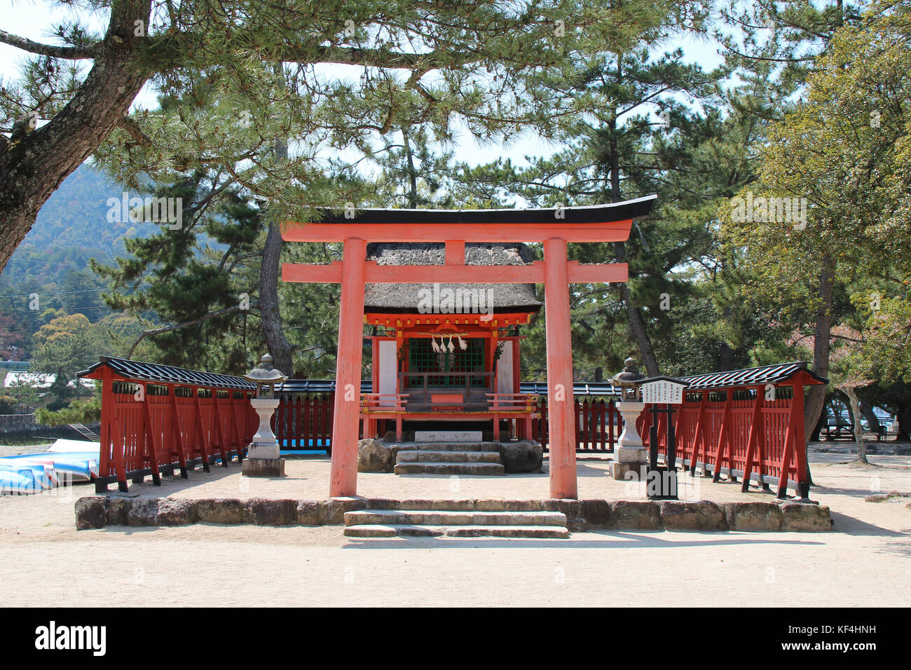 A shintoist shrine (Kiyomori) in Miyajima (Japan Stock Photo - Alamy