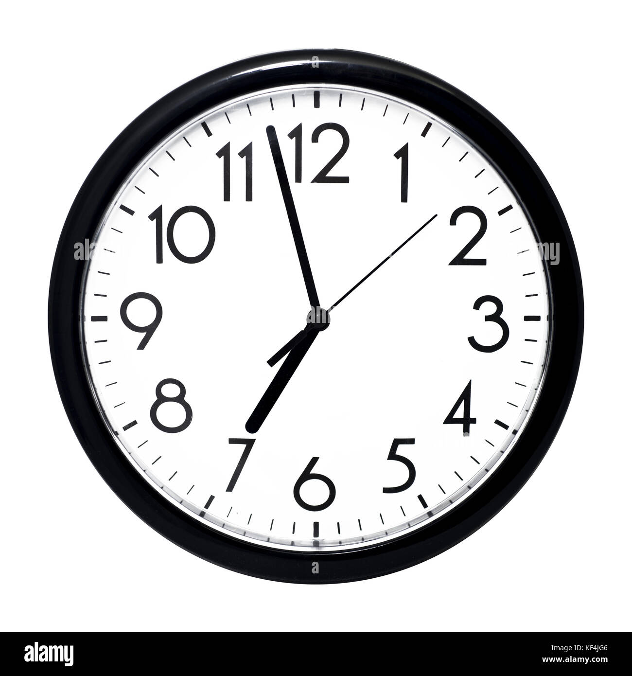 White wall clock. Isolated on white background. High quality photo ...