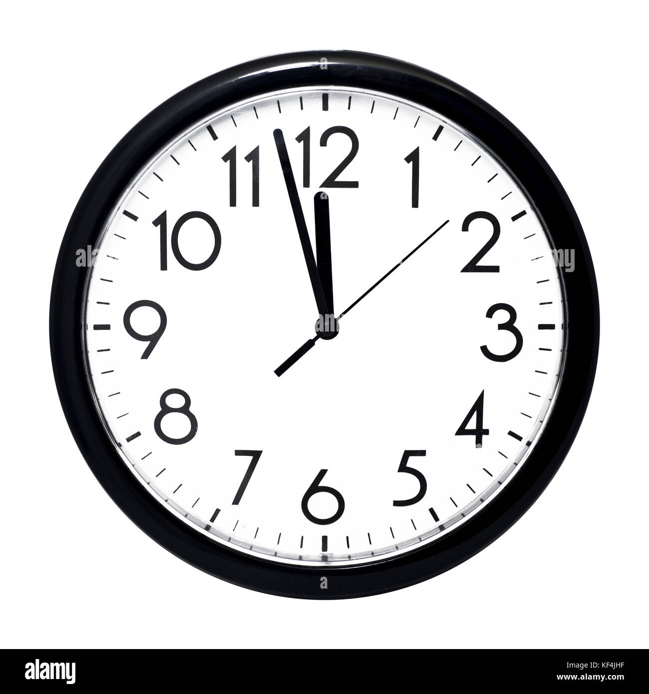 White wall clock. Isolated on white background. High quality photo ...