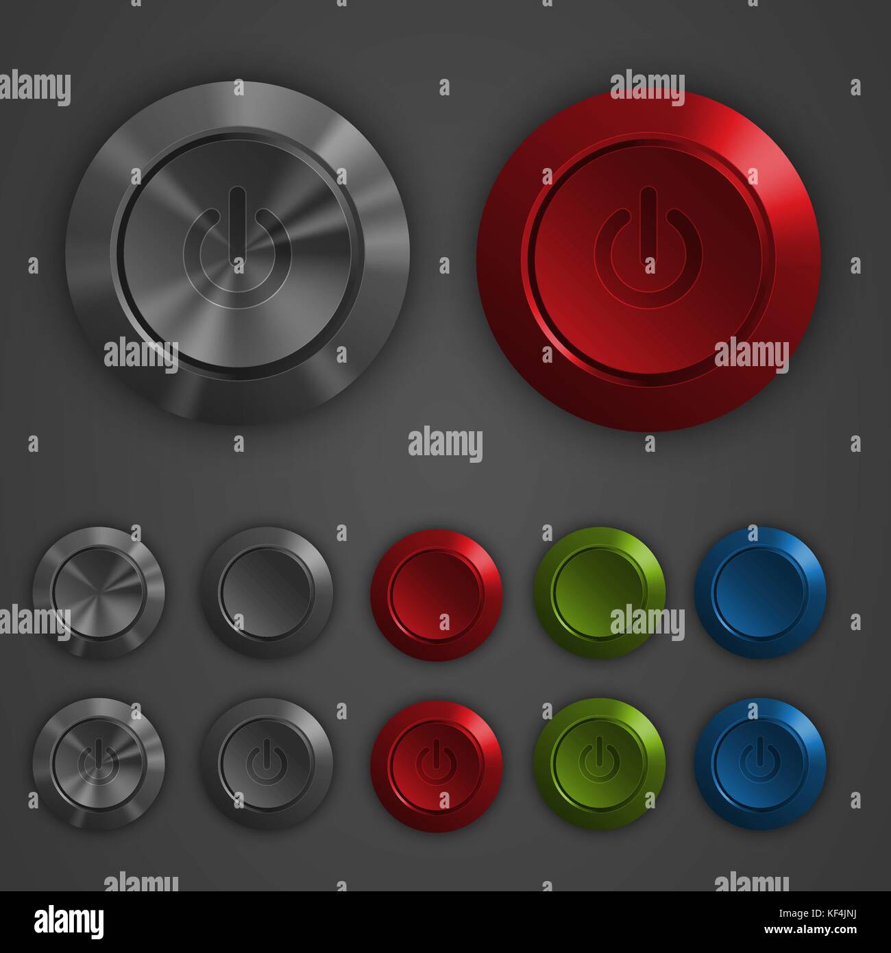 Plastic button set Stock Vector Image & Art - Alamy