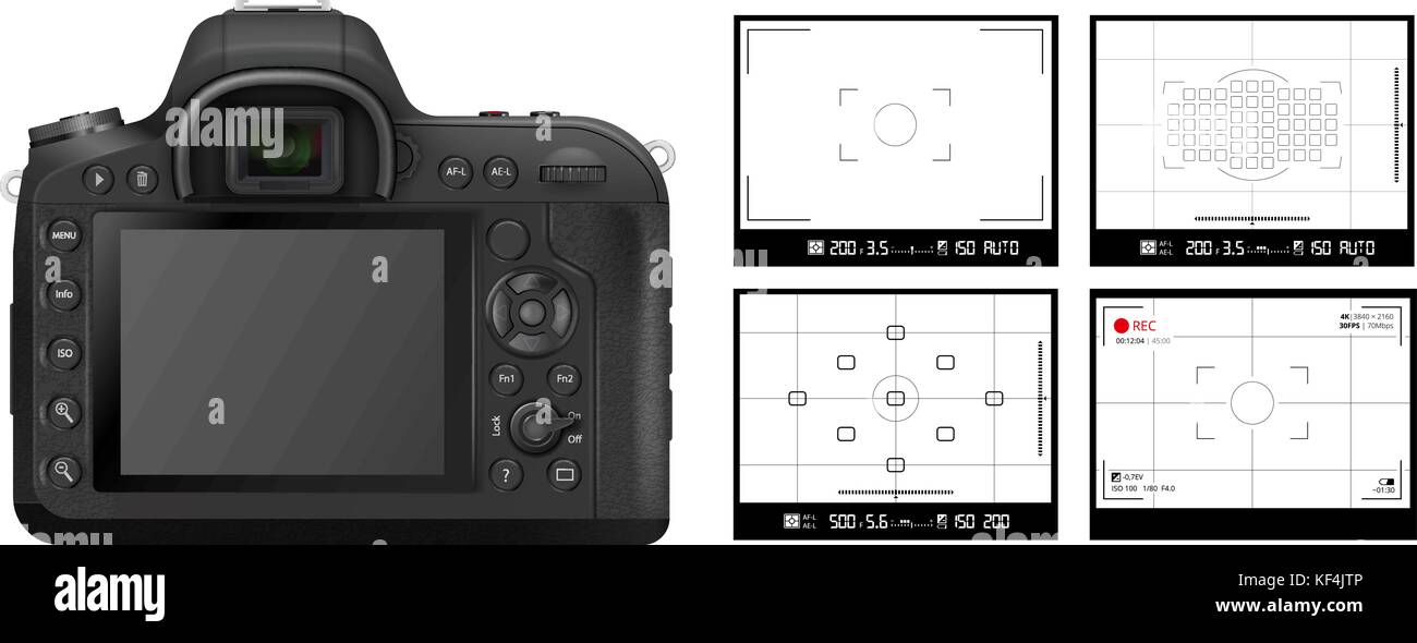 DSLR camera Viewfinder Stock Vector Image & Art - Alamy