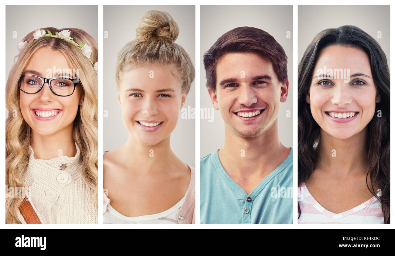 People collage portrait Stock Photo - Alamy