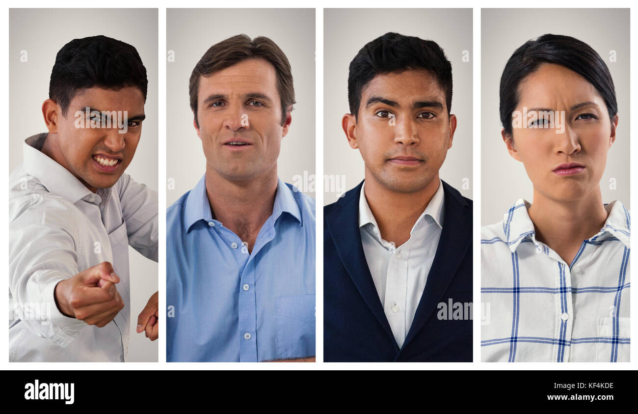 People collage portrait Stock Photo - Alamy