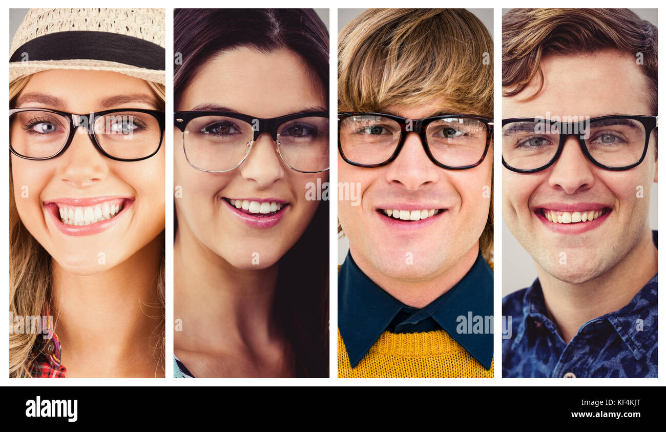 People collage portrait Stock Photo - Alamy