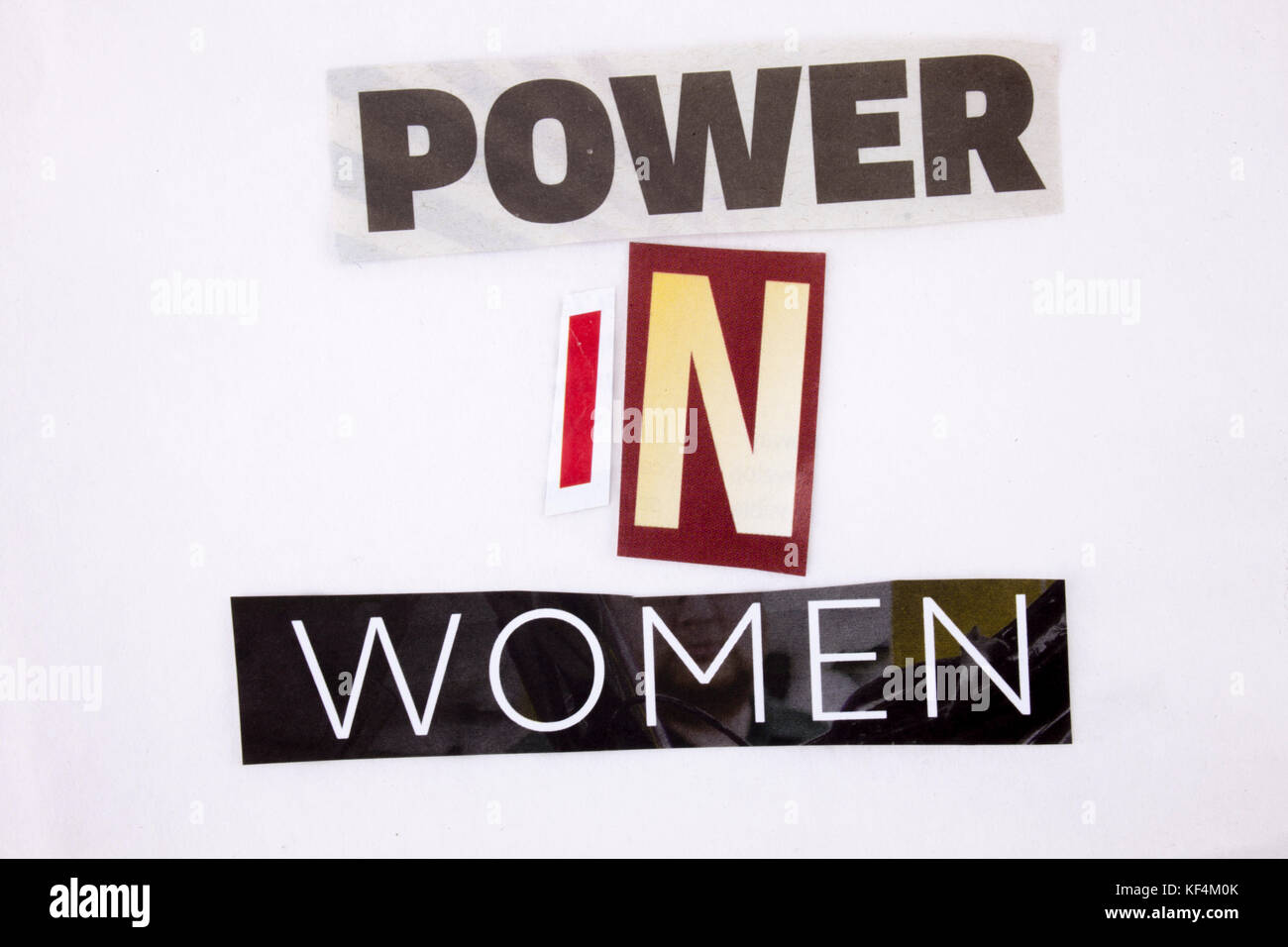 A word writing text showing concept of Power In Women made of different ...