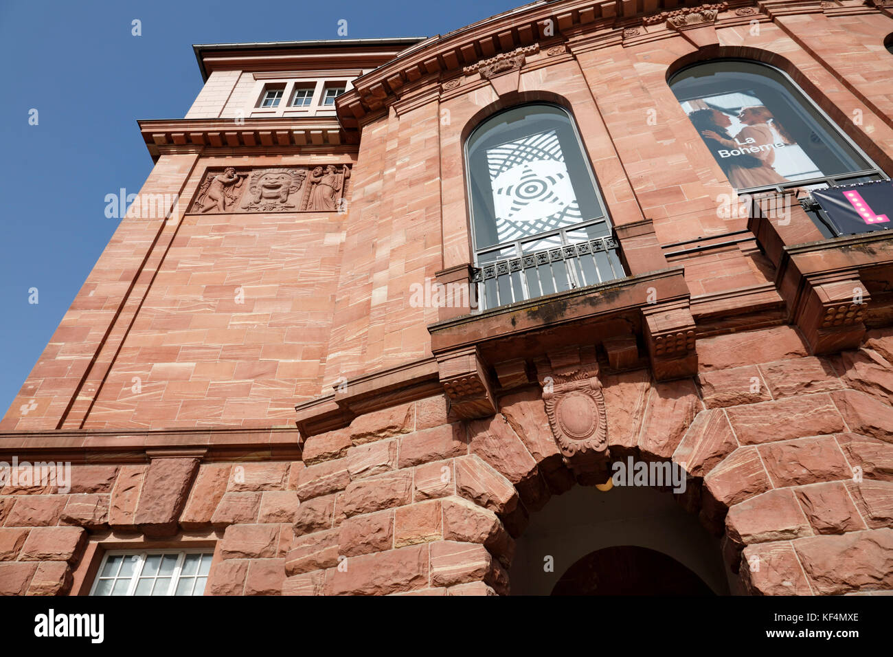 Staatstheater in Mainz, Rheinland-Pfalz, Grosses Haus, Arkadengang ...