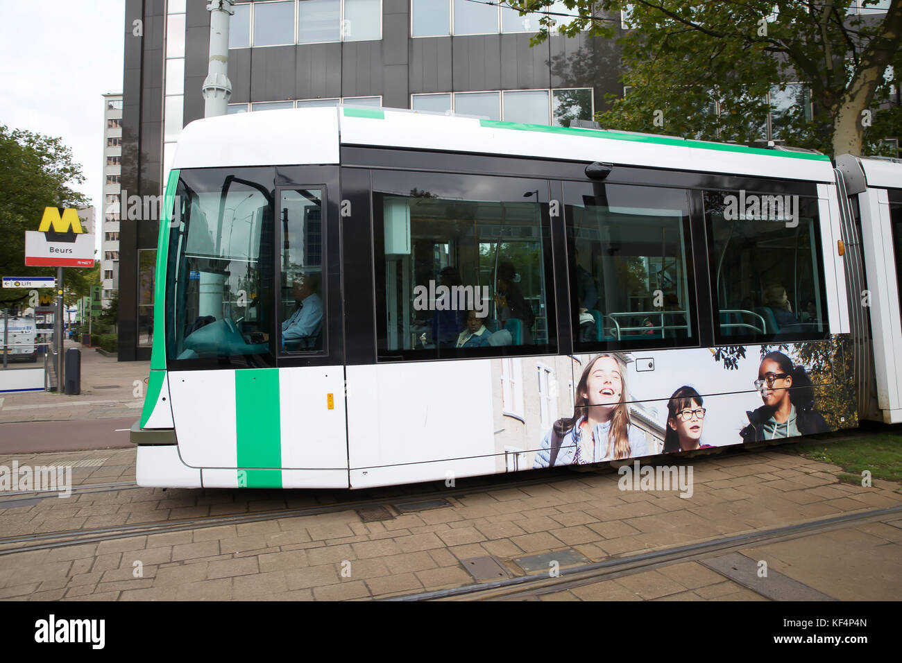Tram in Rotterdam, Holland Stock Photo - Alamy