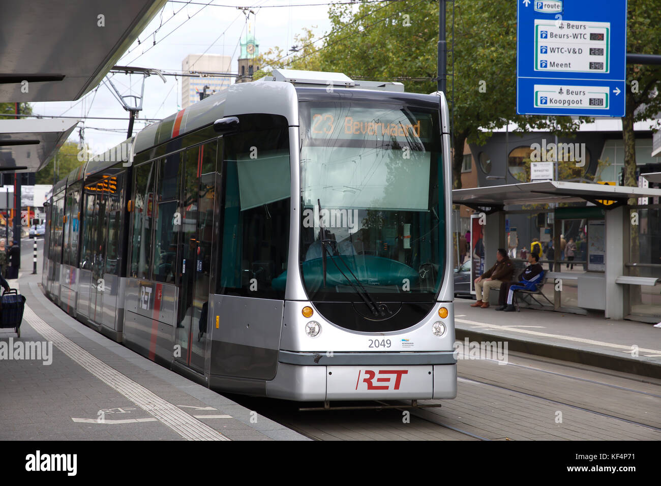 Tram in Rotterdam, Holland Stock Photo - Alamy