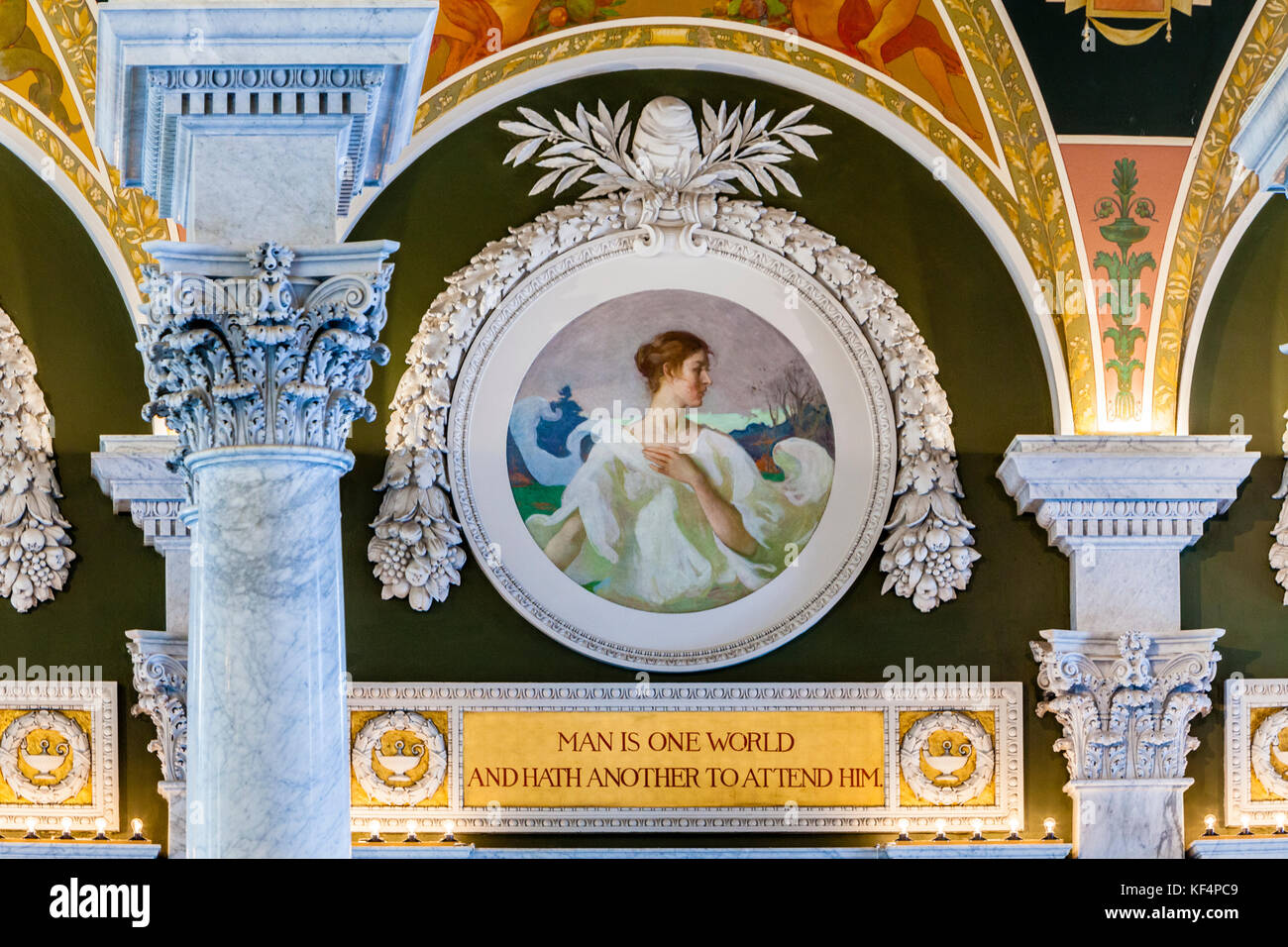 Library of Congress, Washington, DC. Autumn, by Frank Weston Benson ...